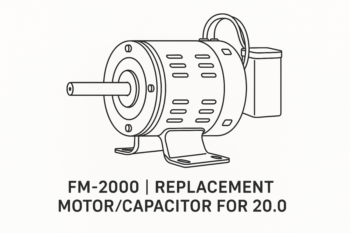 FM-2000 Replacement Motor & Capacitor Kit – Pure n Natural Systems