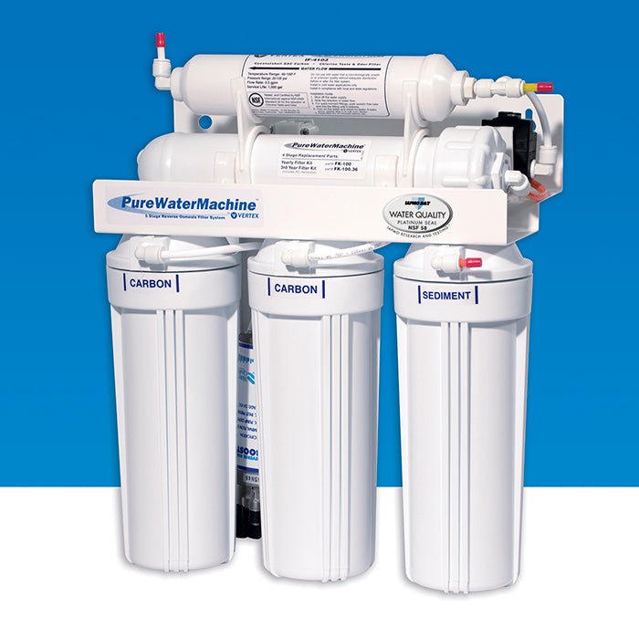 Vertex PT-505 5-Stage Reverse Osmosis Water Filtration System – Pure n ...
